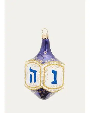 IMPULS Dreidel Glass Ornat - Multi