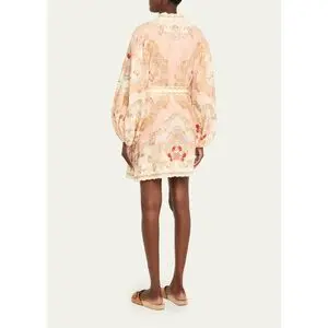 Zimmermann Daylight Long-sleeve Mini Dress