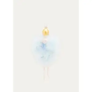 DE CARLINI Feather Lady Figure Ornat