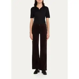 L'AGENCE Scottie Velvet Bootcut Pants