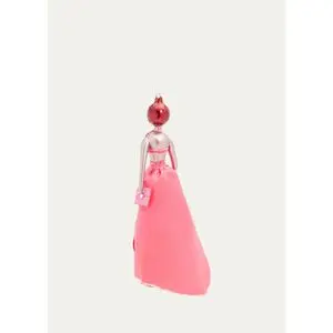 DE CARLINI Lady In Gown Glass Ornat