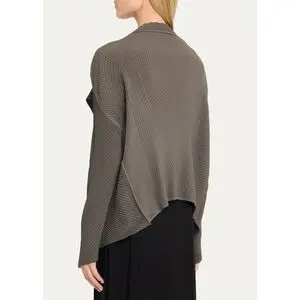 Issey Miyake Misty Pleats Open Cardigan