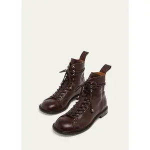 Versace Leather Brogue Boots
