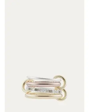 SPINELLI KILCOLLIN Cancer Mx Ccw Multi-diamond 4-band Ring - Yellow