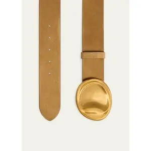 Khaite Keefe Suede Belt