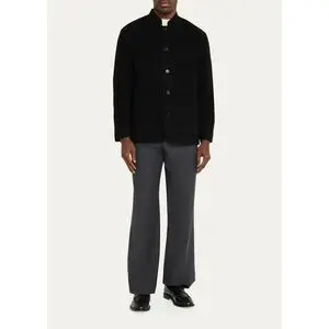 Officine Générale Simao Double Split Wool Overshirt