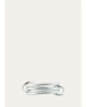 SPINELLI KILCOLLIN Solarium Sterling Three Linked Ring - Silver