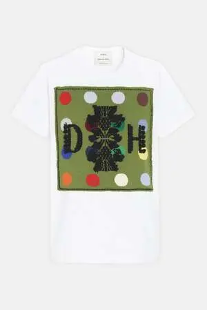 BARRIE Damien Hirst Maglietta Patches Dh - Verde