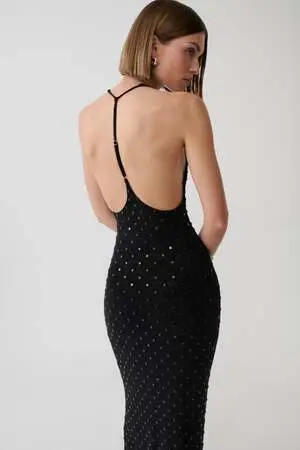 Meshki Valentine Diamante Maxi Dress