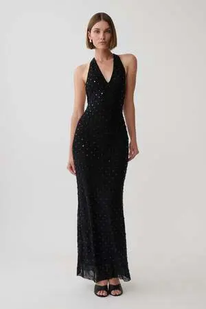 Meshki Valentine Diamante Maxi Dress