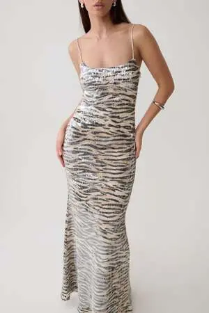 Meshki Deborah Sequin Maxi Dress