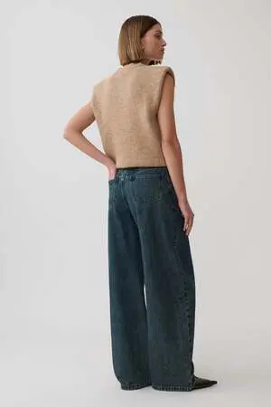 Meshki Briair Knit Vest With Shoulder Pads