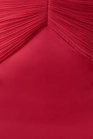 Meshki Aiyana Pleated Strapless Maxi Dress