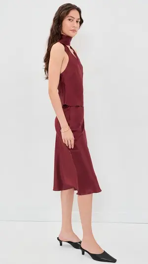 REFORMATION Pomelle Silk Two Piece Set