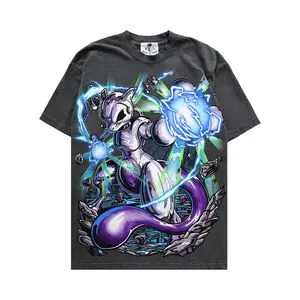 WARREN LOTAS Psychic Cat T-shirt 'vintage - Black