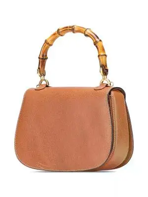 Gucci 20th Century Calfskin Bamboo Night Satchel