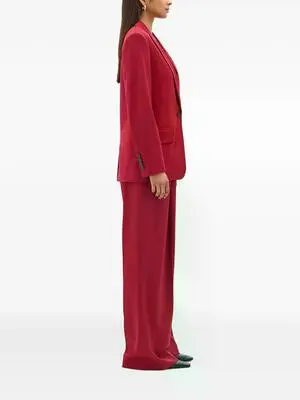 Another Tomorrow Single-button Relaxed Blazer