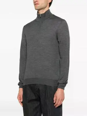 GRAN SASSO Quarter-zip Mock-neck Sweater