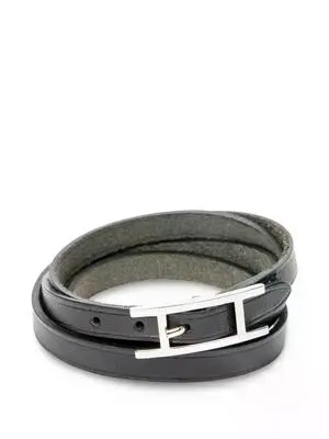 Hermès Behapi Triple Tour Bracelet - Silver
