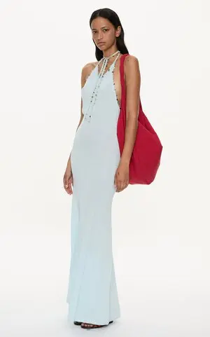 Christopher Esber Beach Quartz Halter Maxi Dress