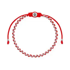 KARMA AND LUCK Harmony Bound Red String Bracelet - Silver