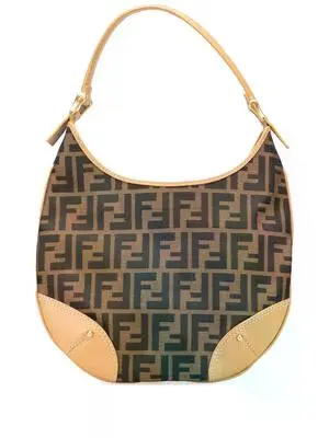 Fendi 2000-2010 Zucca Canvas Hobo Bag - Brown
