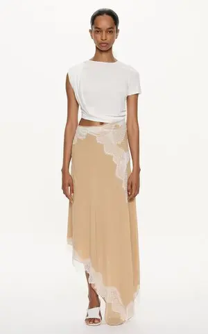 Christopher Esber Verve Twisted Tank Asymmetric Silk Maxi Dress