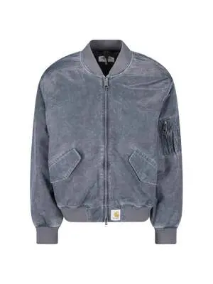 Carhartt Work In Progress Washed Nylon Bomber Jacket