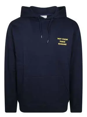 Drole De Monsieur Bold Slogan Mini Hoodie For