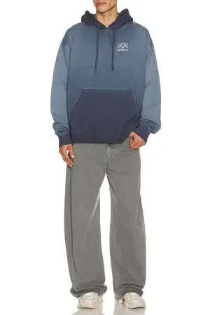 Off-White Offline Half Arrow Skate Hoodie In Blue