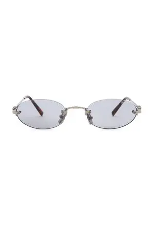 Miu Miu Round Sunglasses - Silver