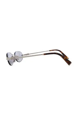 Miu Miu Round Sunglasses - Silver