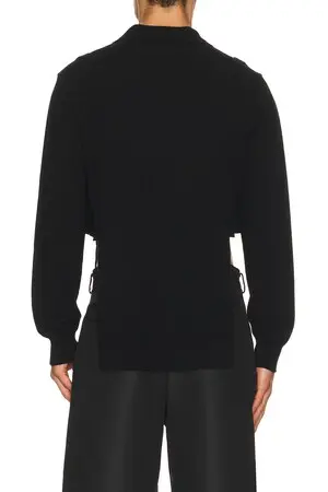Comme Des Garçons Long Sleeve Knit Polo