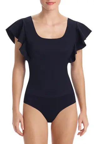 Commando Ruffle Sleeve Bodysuit - Black