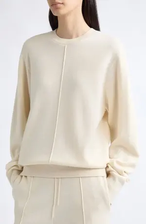 TOTEME Crewneck Sweater - Ecru