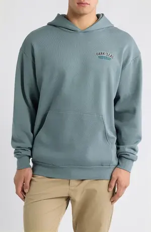 DARK SEAS Camp Arrowhead Graphic Hoodie - Blue Magic