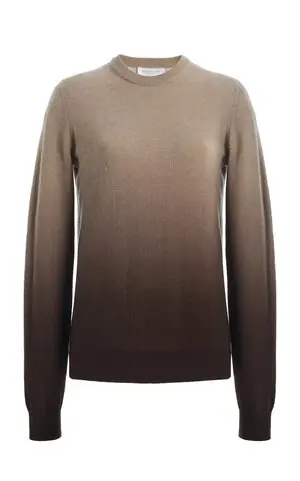 Michael Kors Ombre Crewneck Cashmere Top