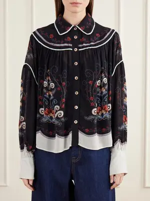 Farm Rio Nikita Printed Georgette Shirt