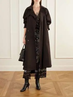 Farm Rio Daniela Ruffled Printed Embroidered Crepe Maxi Dress