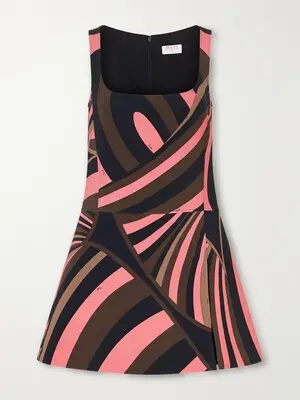 Emilio Pucci Printed Cady Mini Dress - Multi