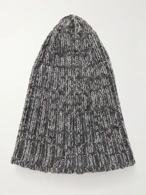 Khaite Lake Cashmere, Mohair And Silk-blend Beanie - Gray