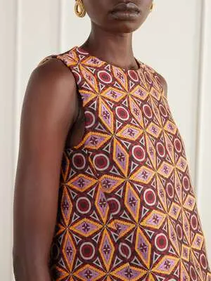 La DoubleJ La Scala Jacquard-twill Top