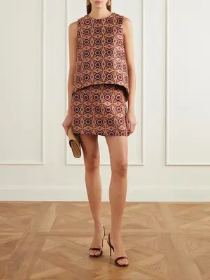 La DoubleJ La Scala Jacquard-twill Top - Multi
