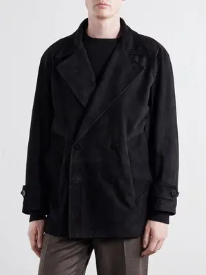 STOFFA Double-breasted Suede Jacket