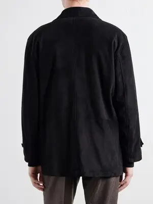 STOFFA Double-breasted Suede Jacket