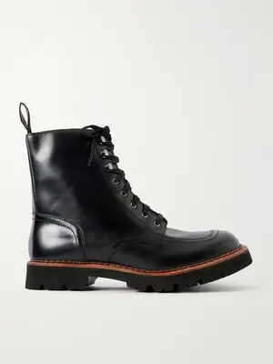 Grenson Noha Leather Lace-up Boots - Black