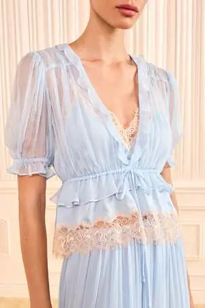 Ulla Johnson Selene Puff Sleeve Top - Hydrangea