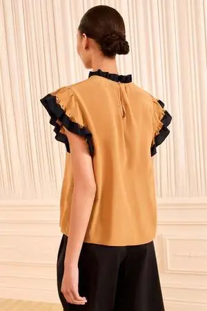 Ulla Johnson Twyla Ruched Top - Canyon