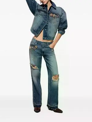 Liu Jo Jeans Destroyed With Spille-jewel