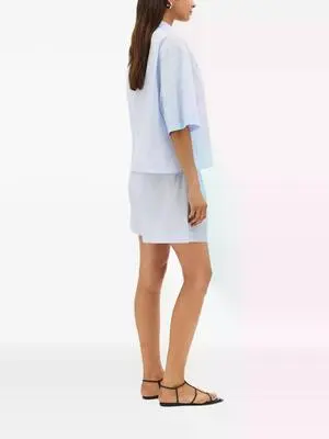 Another Tomorrow Short-sleeve Voile Shirt